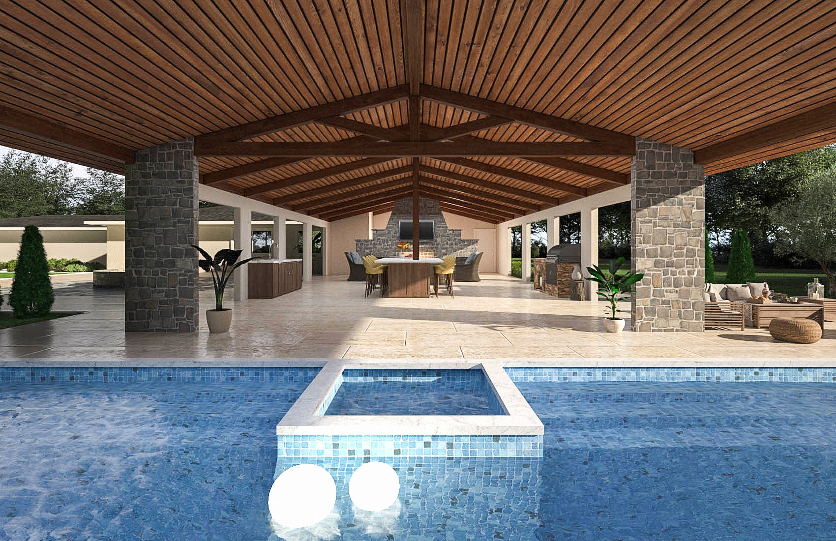 Pool House concept model By Design Si | Chico, CA