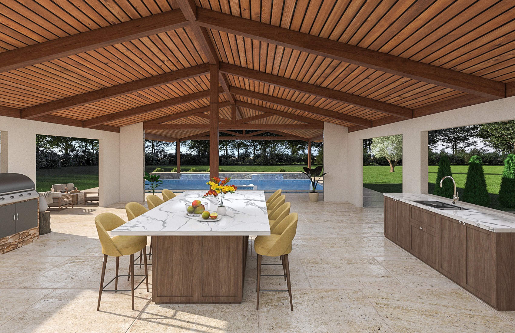 Pool House concept model By Design Si | Chico, CA